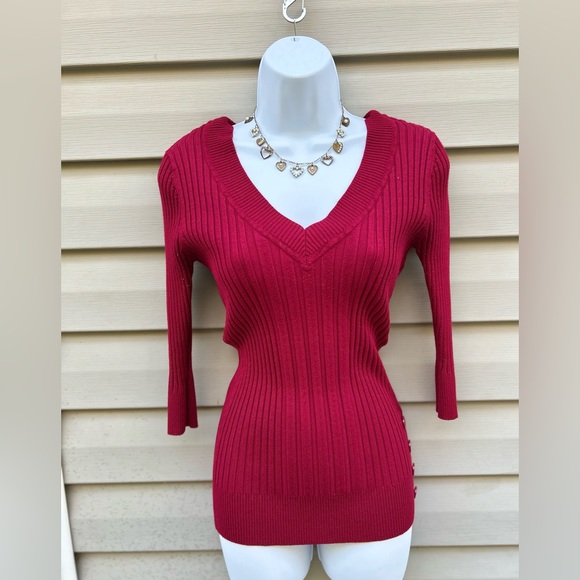 It's Our Time | Sweaters | Vintage Its Our Time Y2k Size M Red Ribbed ...